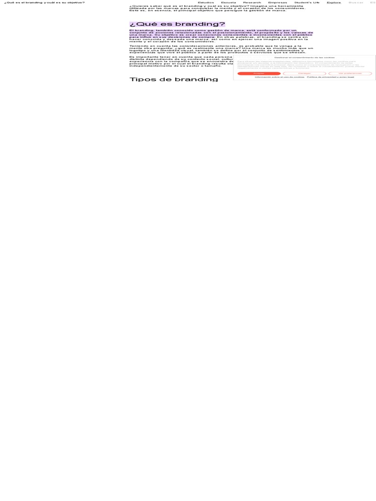¿Qué Es El Branding y Cuál Es Su Objetivo - Elisava | PDF | Marca | Gestión de la marca