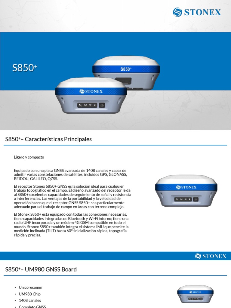 Stonex GNSS S850+ | PDF