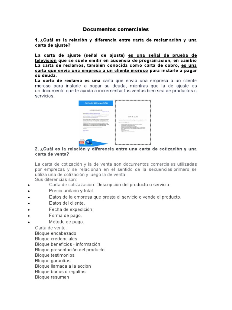 Documentos Comerciales | PDF