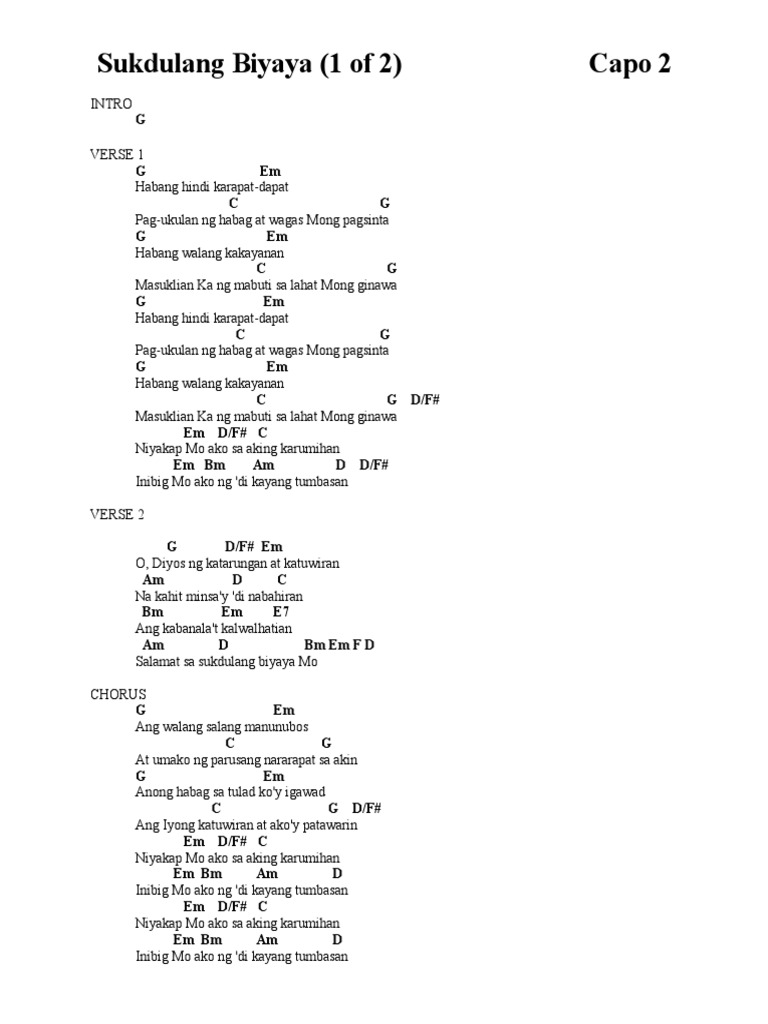 Sukdulang Biyaya | PDF