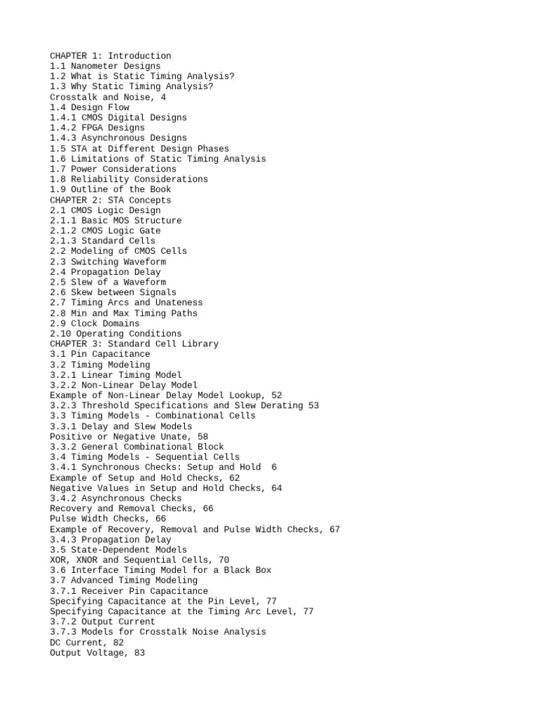 Sta Syllabi | Download Free PDF | Cmos | Electricity
