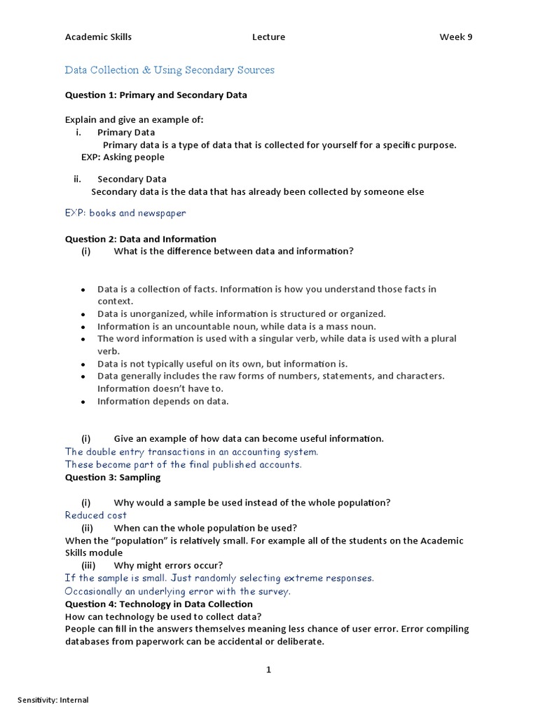 Week 9 Lecture Activities | PDF Week 9 Lecture Activities | PDF