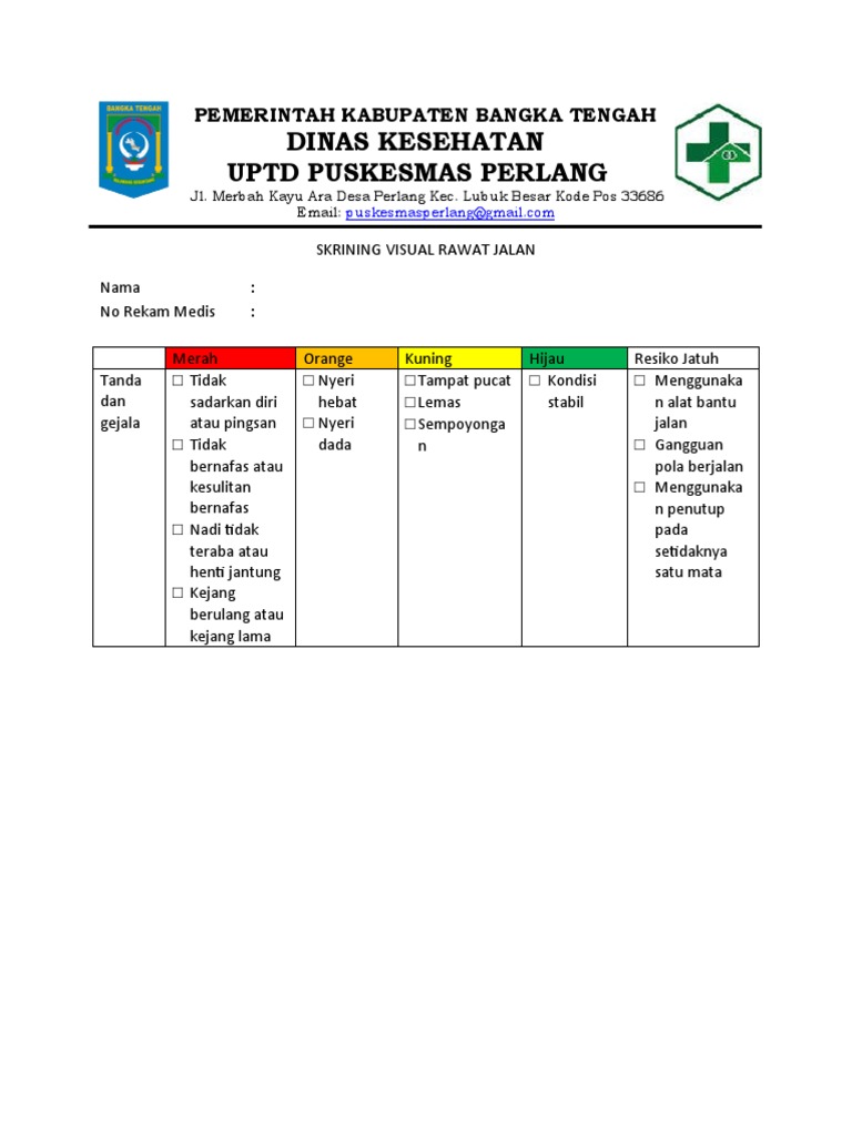 SKRINING VISUAL RAWAT JALAN | PDF