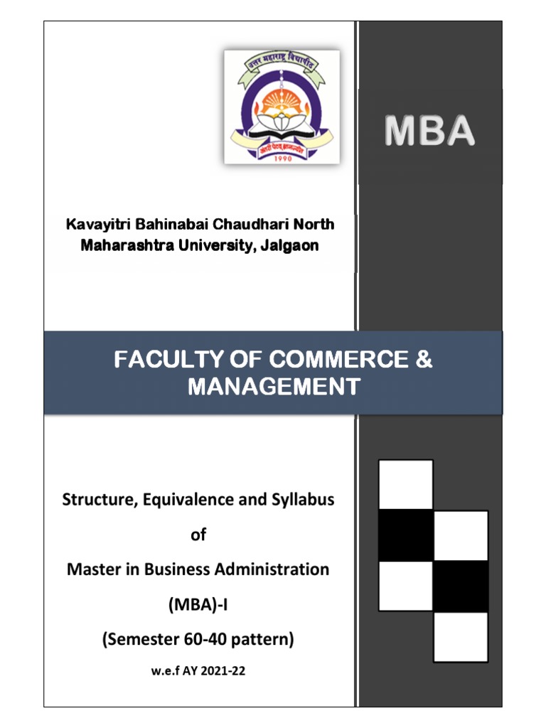 MBA Course Structure and Syllabus 2021-22 | PDF | Business