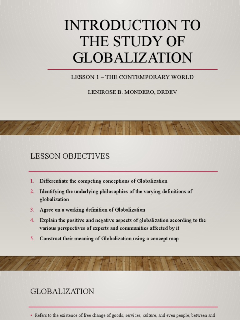 Understanding Globalization Concepts | PDF