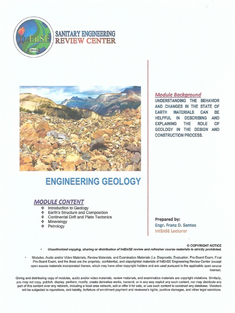 Engineering Geology | PDF