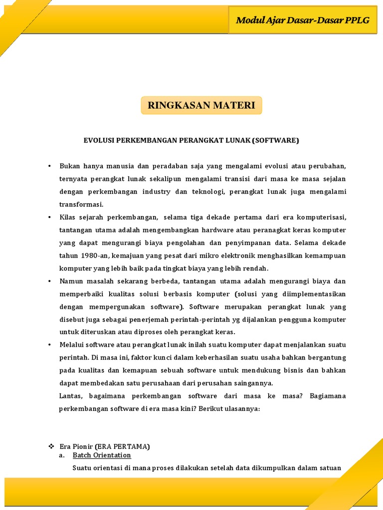 Dasar-Dasar PPLG (Modul 1) | PDF