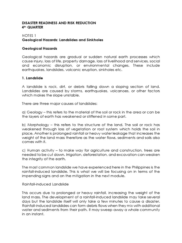 DRRR 4th QTR Notes 1 - 1 | PDF