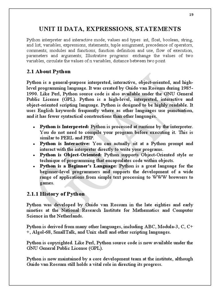 Unit 2 N Pdf Parameter Computer Programming Python Programming Language 7455