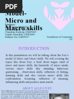Ivey & Ivey Microskills Model | PDF | Psychotherapy | Psychological Concepts