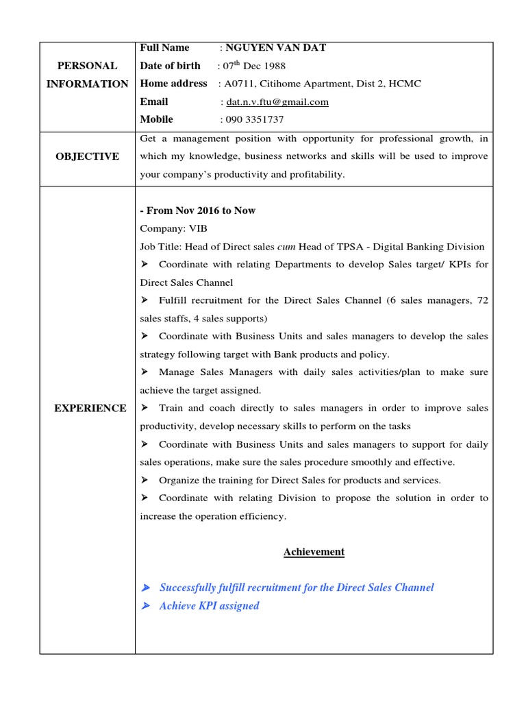 Nguyen Van Dat | PDF | Business