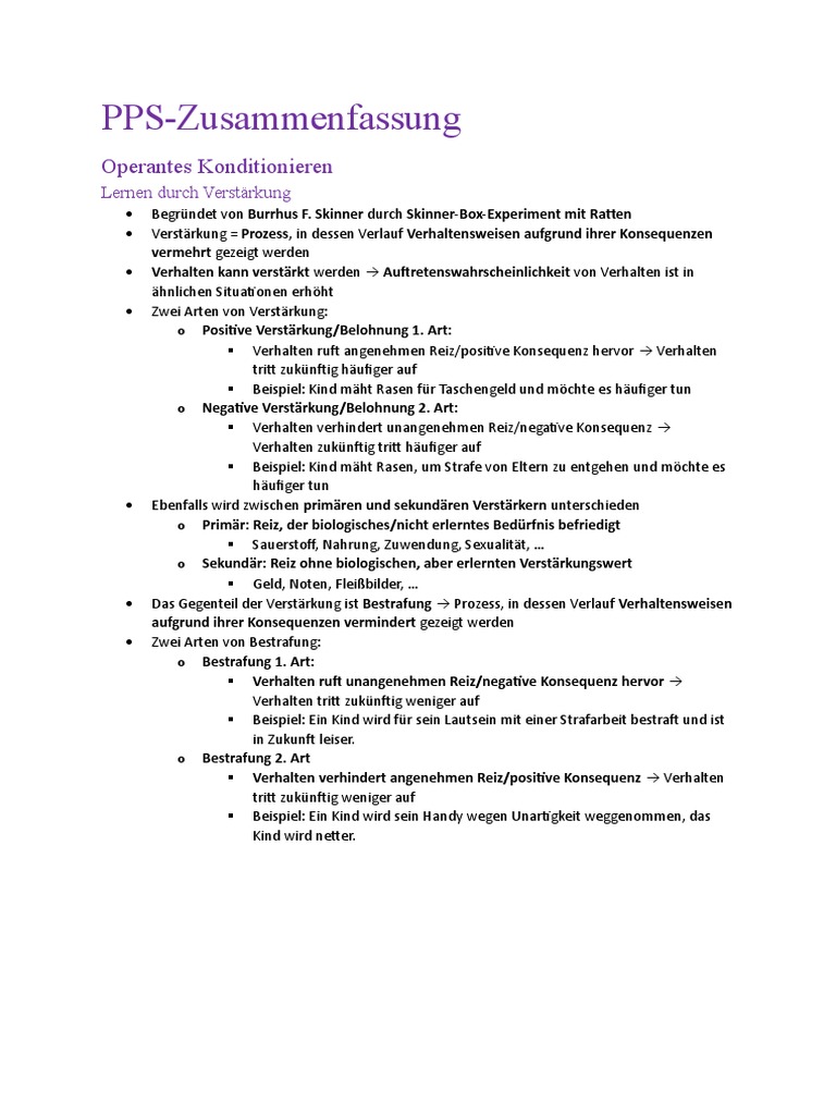 Pps Zusammenfassung Final | PDF