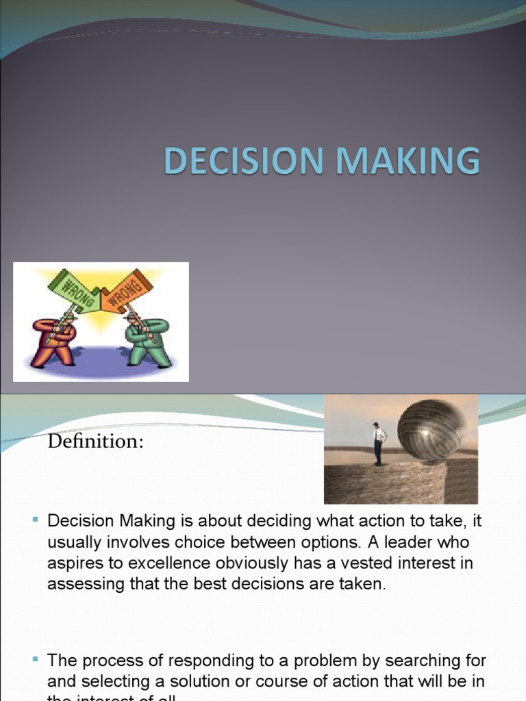 Understanding the Decision-Making Process | PDF | Career & Growth