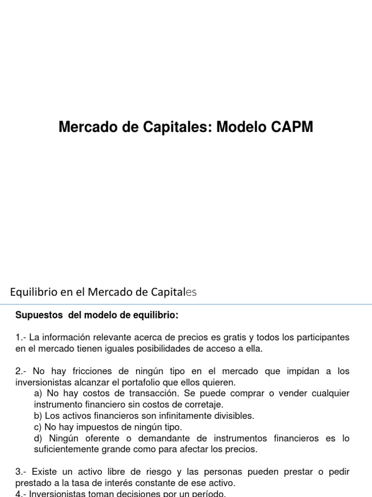 Modelo CAPM | PDF