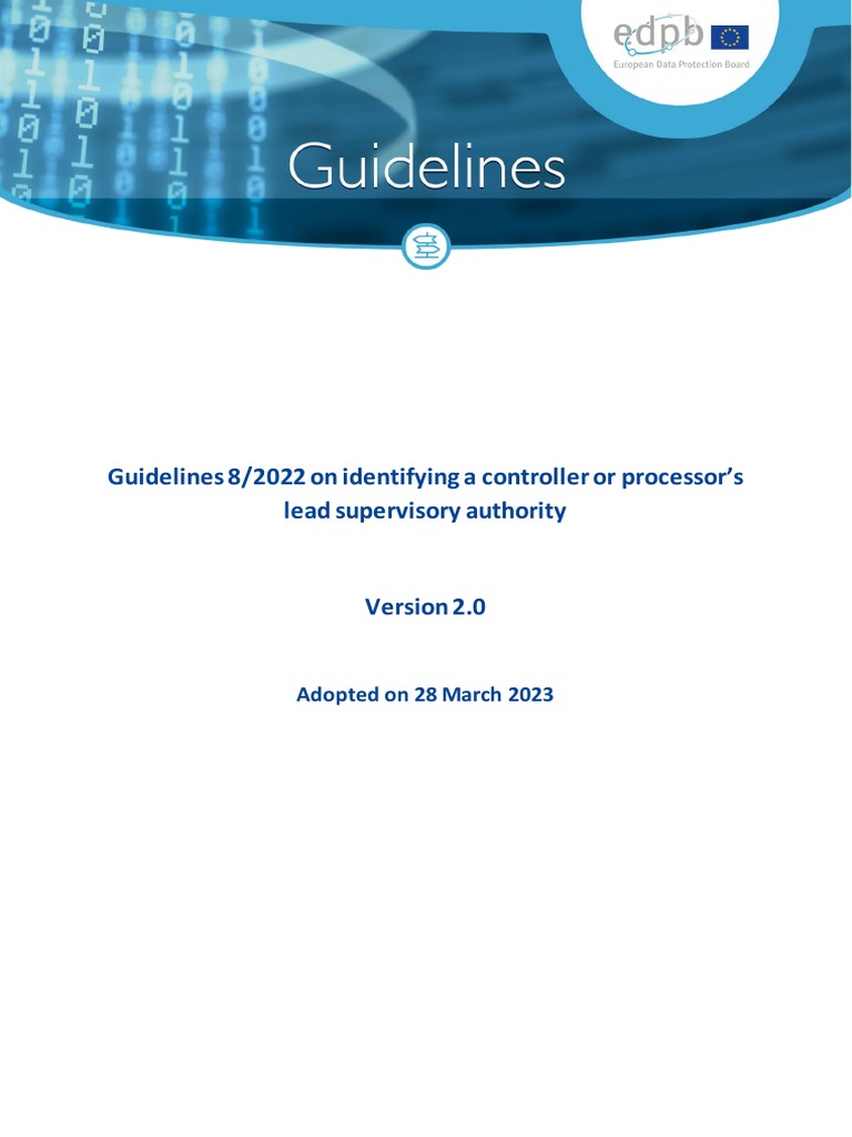 Edpb Guidelines 202208 Identifying Lsa Targeted Update v2 en | PDF