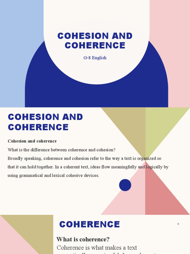 Cohesion-and-coherence | PDF | Ellipsis | Language Mechanics