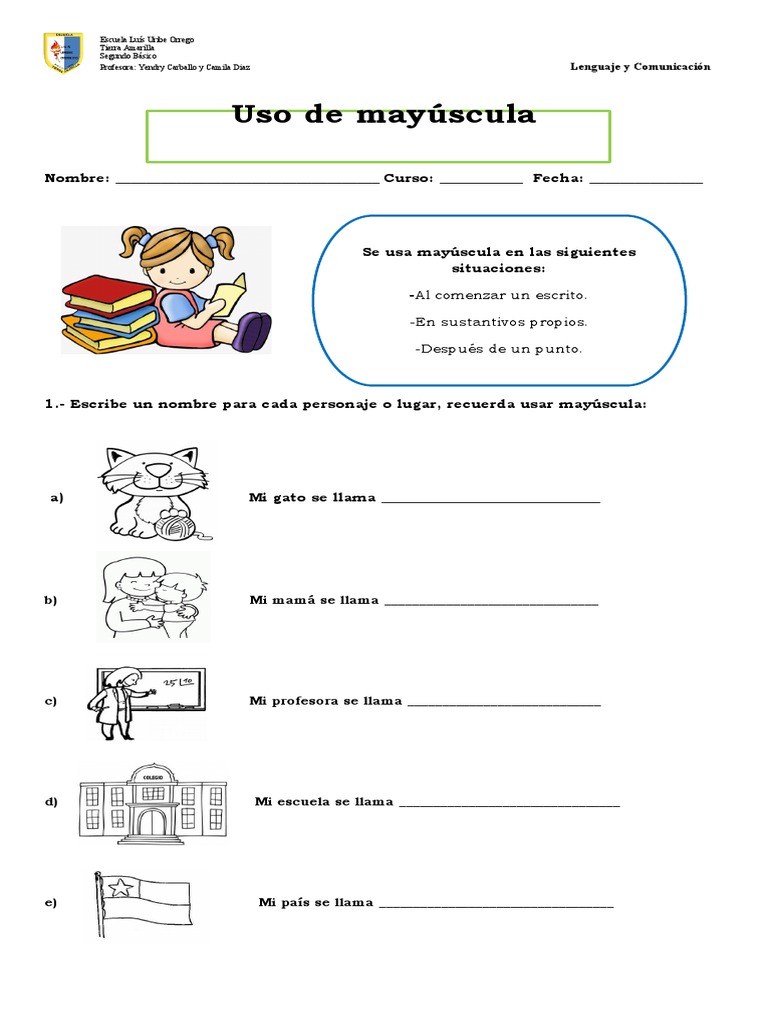 Guia Uso Mayuscula | PDF