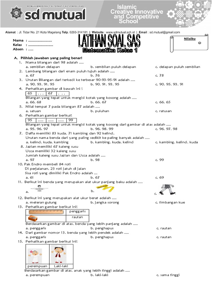 Latsol MTK KLS 7 | PDF | Metode & Bahan Ajar | Griya & Taman