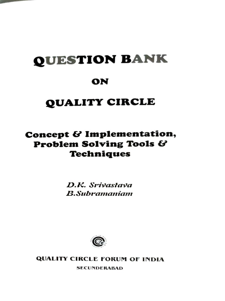 QC Question Bank | PDF