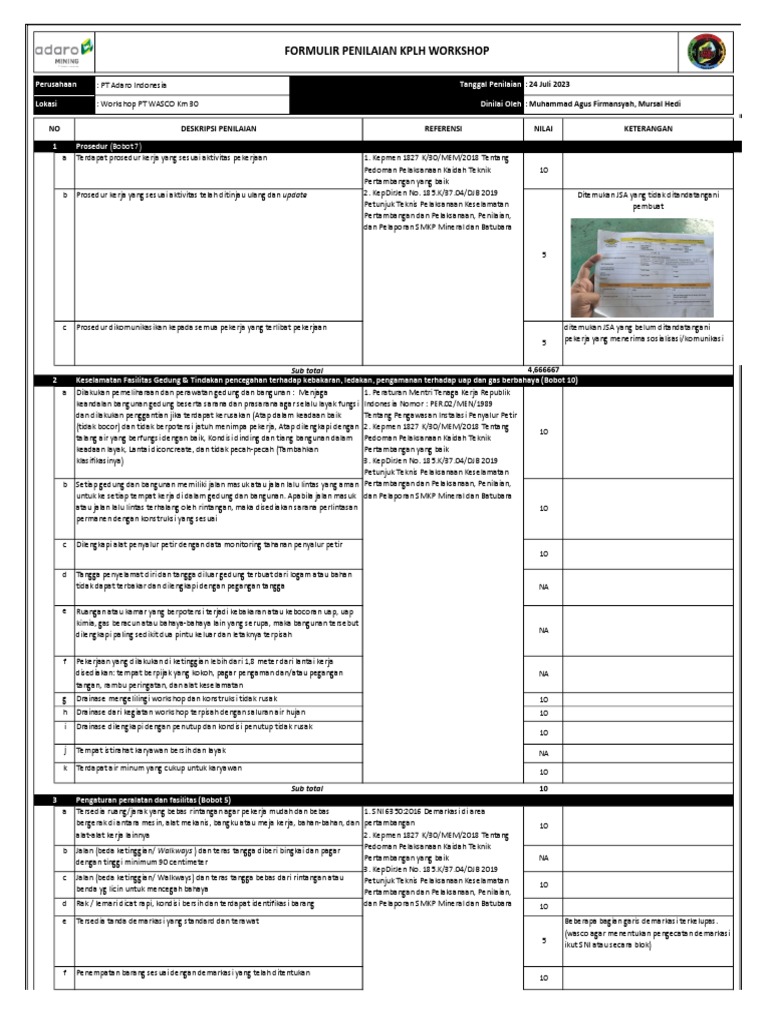 WASCO KM 30 - Agust 2023 | PDF