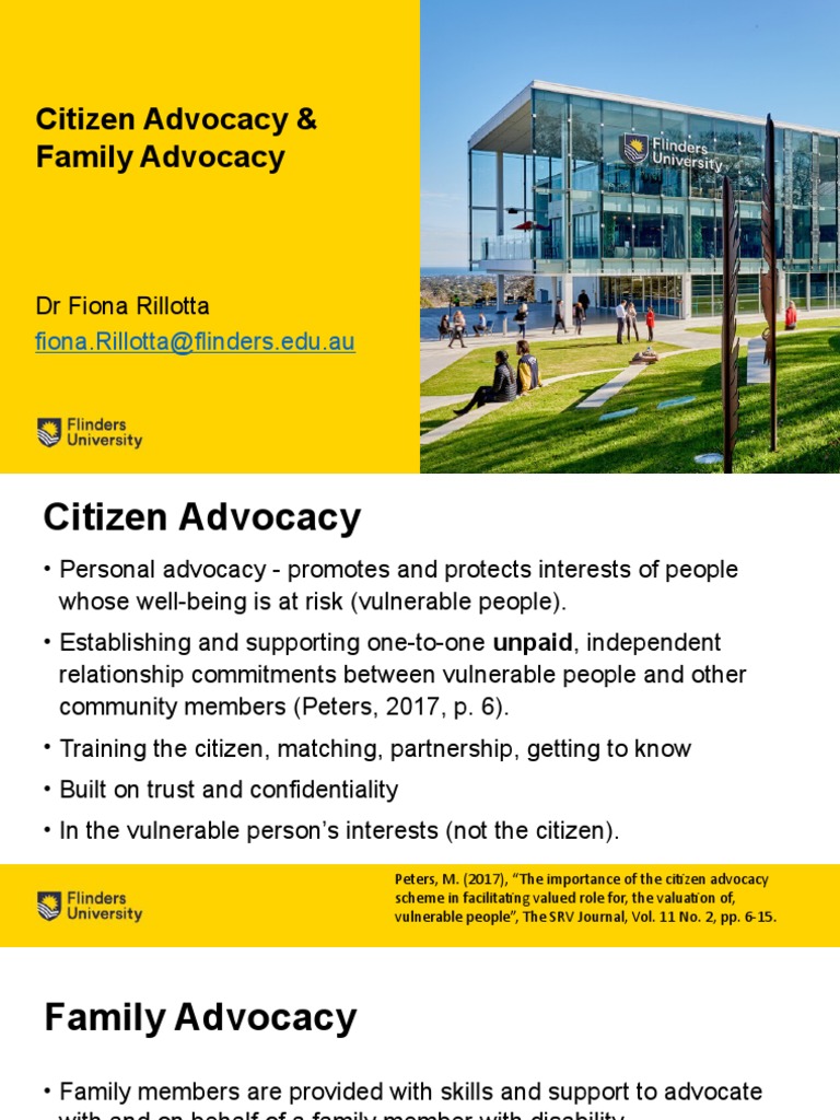Citizen Advocacy and Family Advocacy FLO | PDF | Wellness
