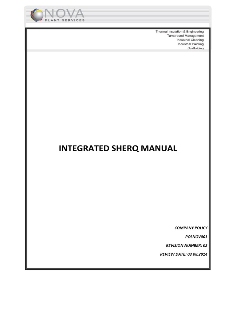 Polnov001 - Integrated Sherq Manual - Rev. 02 | PDF