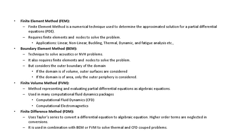 Finite Element Method (FEM) | PDF