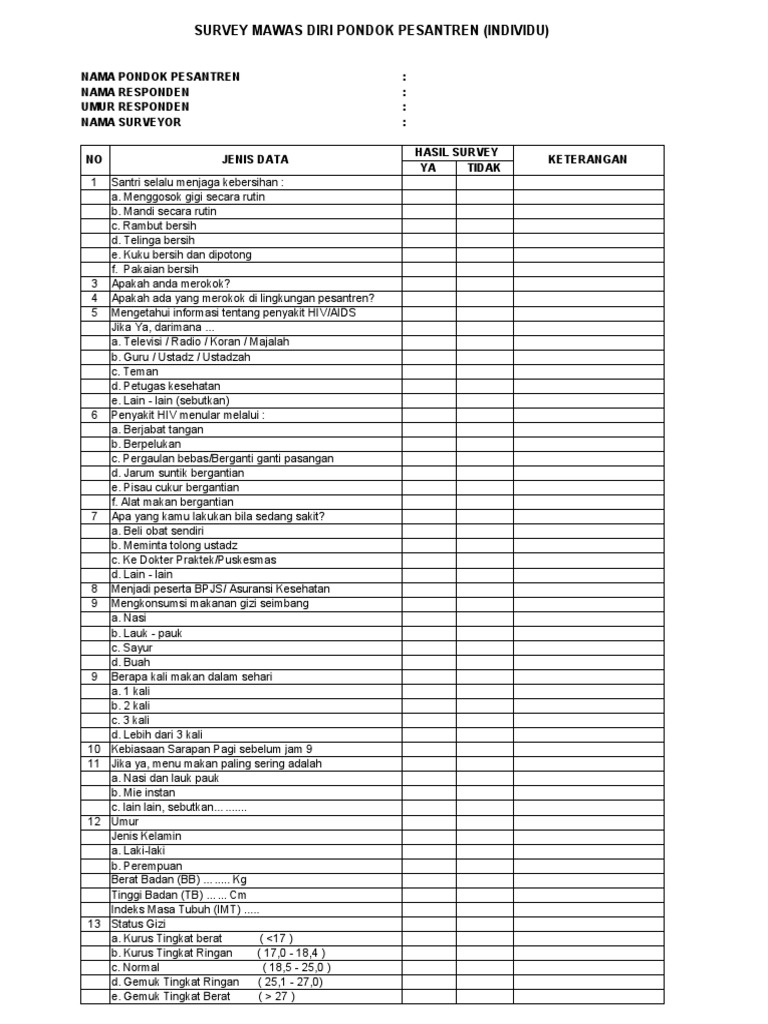 Form SMD Dan Fisik - OK | PDF