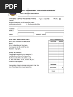 JCE Integrated Science Paper 2 Exam | PDF | Waves | Force