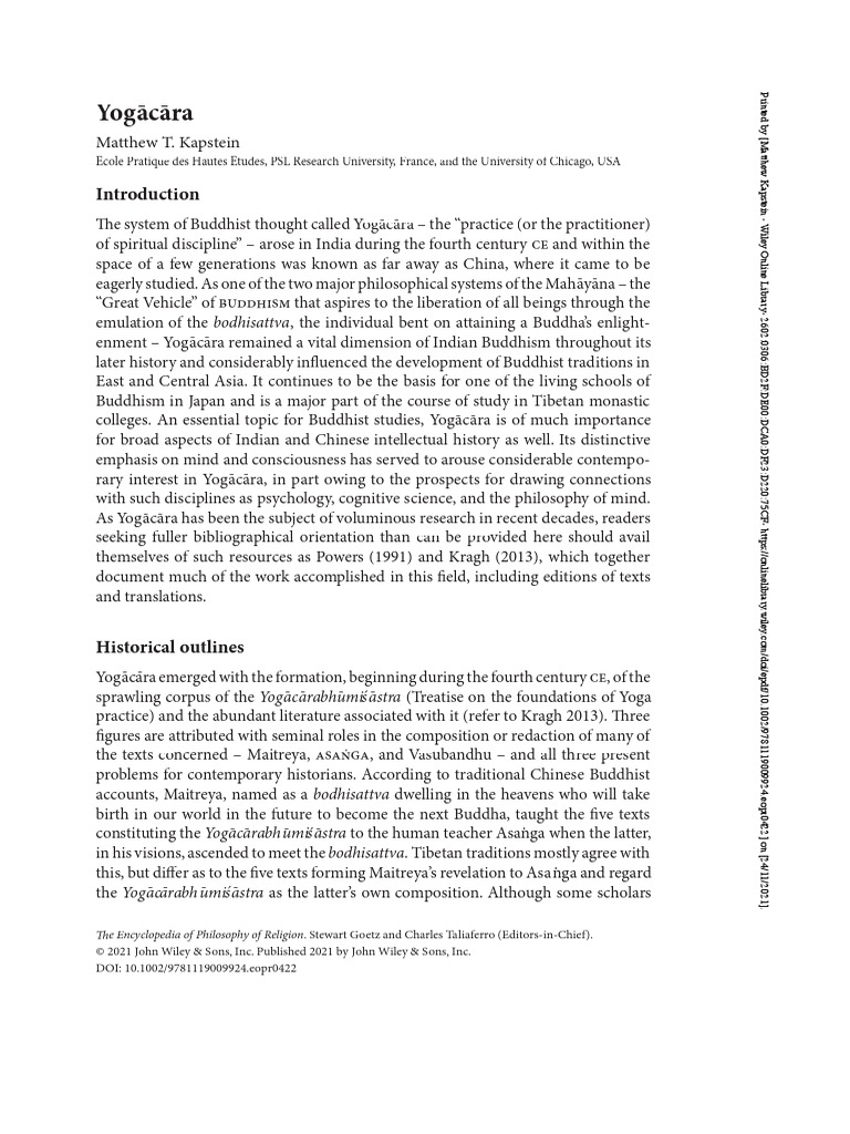 Yogacara | PDF | Tibetan Buddhism | Idealism