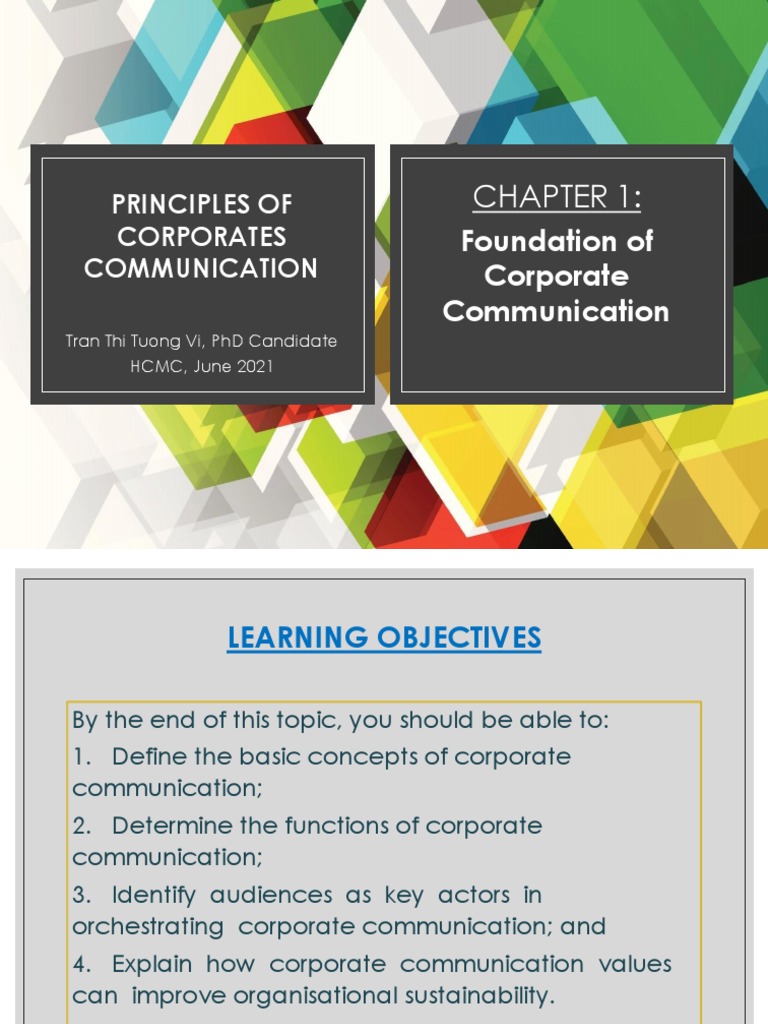 Principles of Corporates Communication | PDF | Reputation | Communication