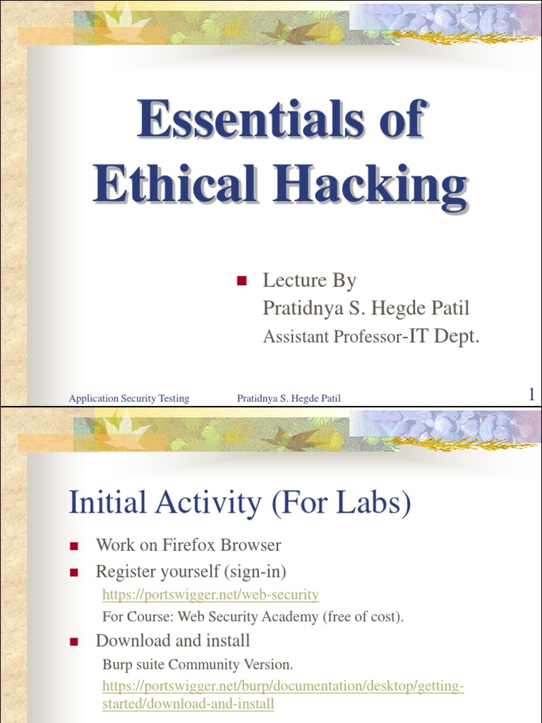 AST - 1 - Essentials of Ethical Hacking | PDF | Model–View–Controller ...