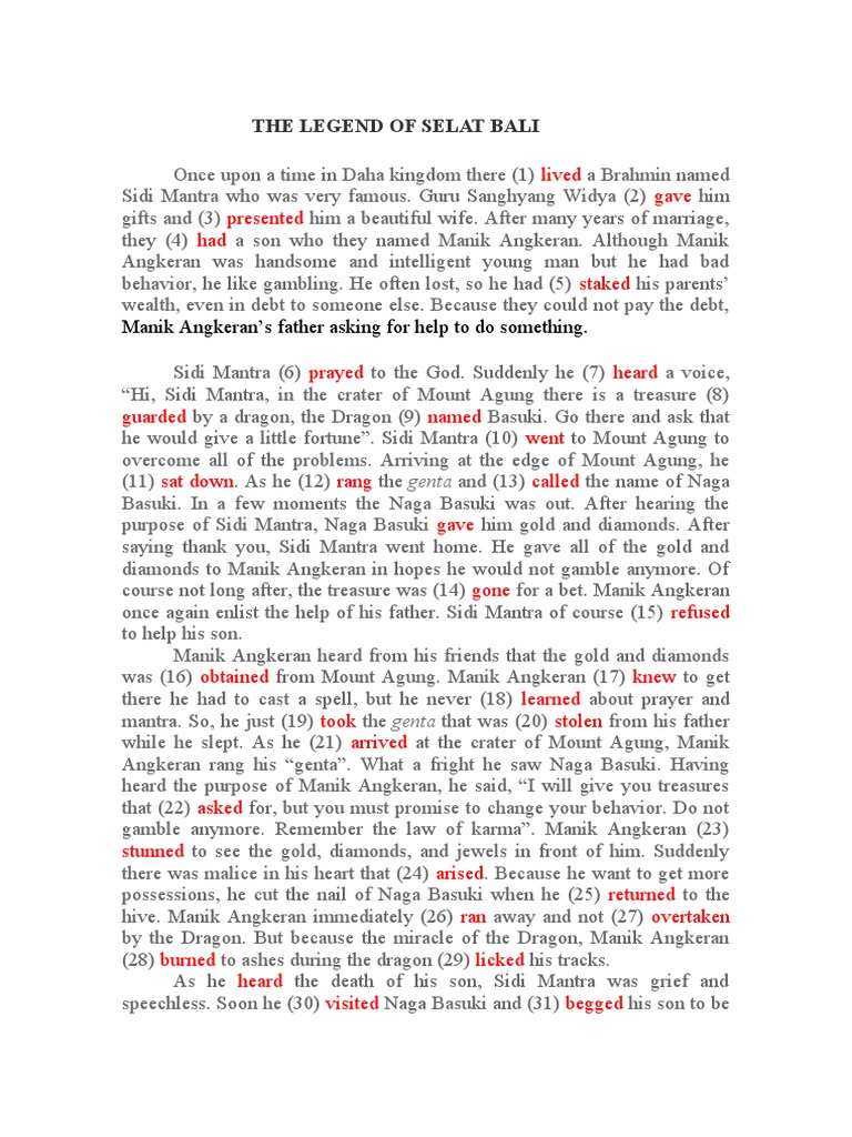 The Legend of Selat | PDF