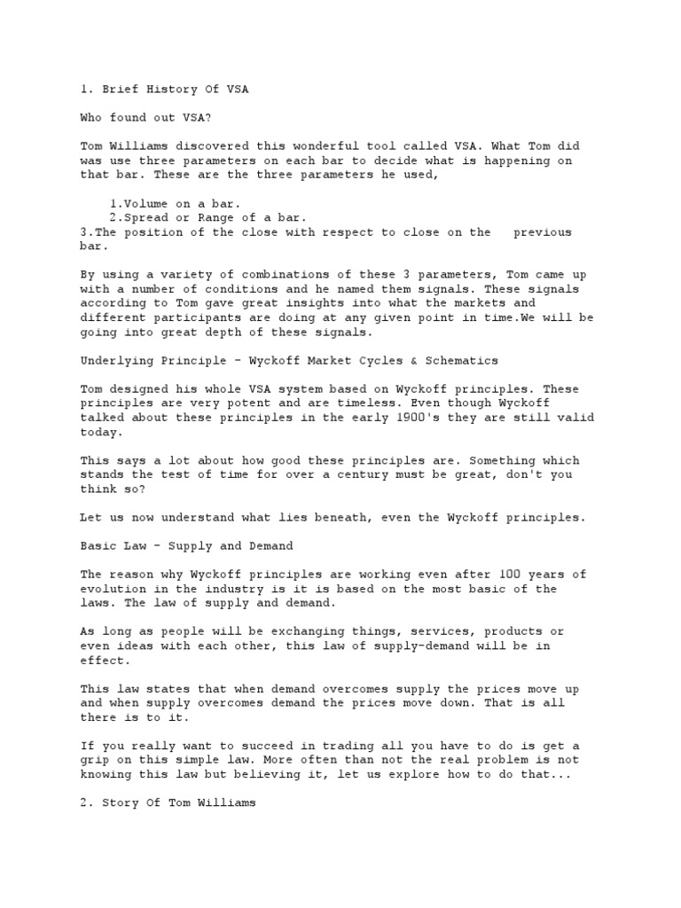 History of VSA | PDF