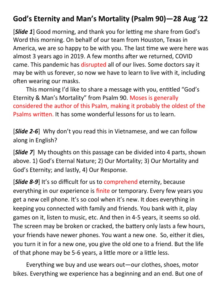 God's Eternity and Human Mortality | PDF | Religion & Spirituality