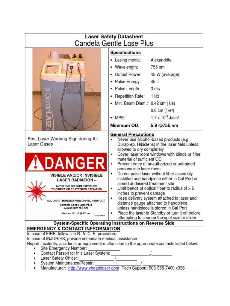 LSD-Candela Gentle Lase | PDF