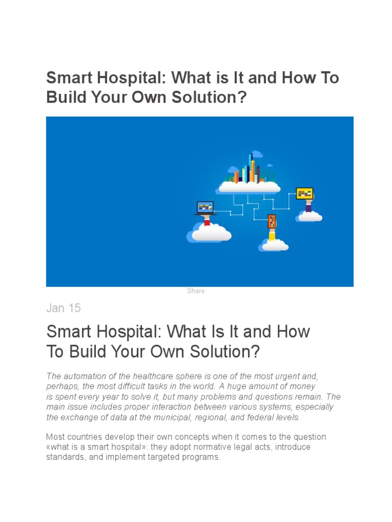 Smart Hospitals: A Guide for Innovators | PDF