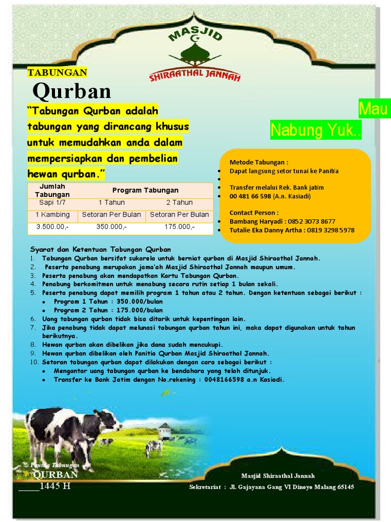 Pamflet Tabungan Qurban | PDF