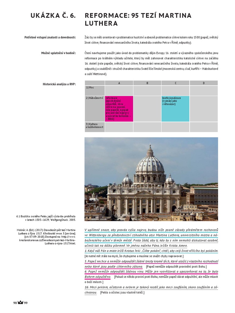Reformace 95 Tezí Martina Luthera | PDF