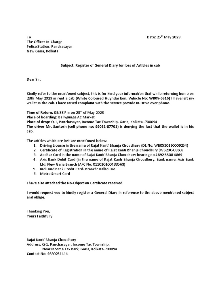 General Diary | PDF | Law