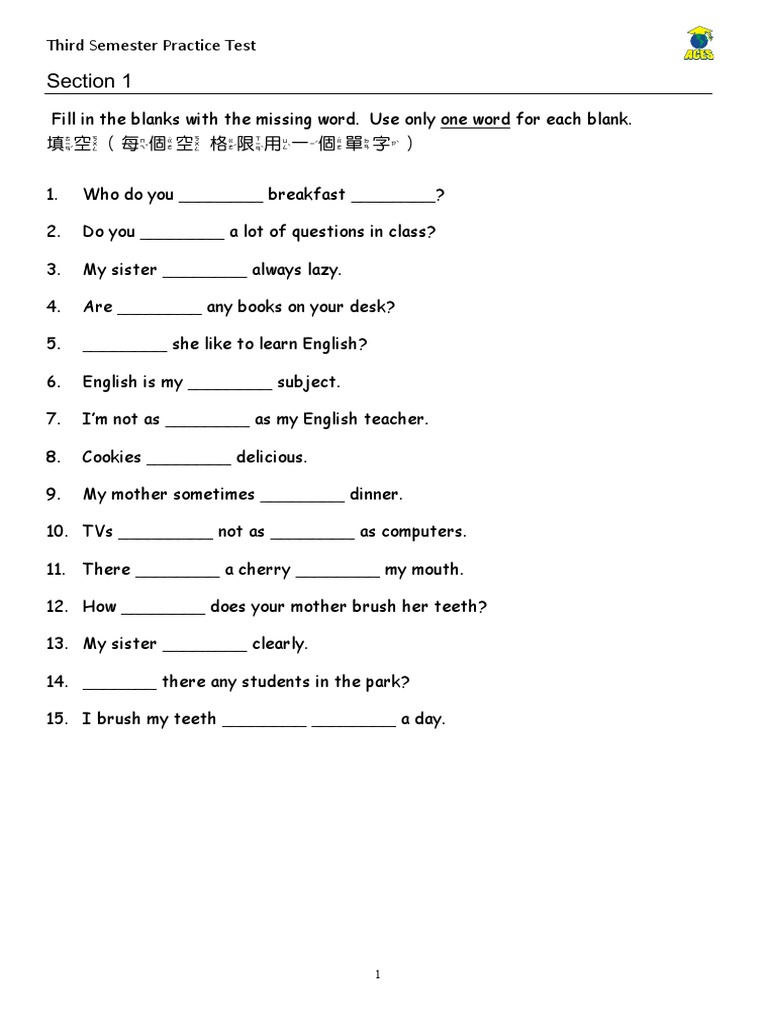 Sentence Correction Practice Test | PDF | Linguistics