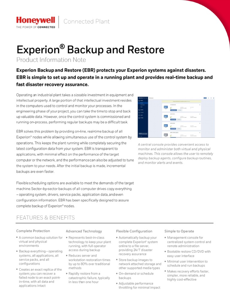 Pin Experion Backup and Restore r501 | PDF