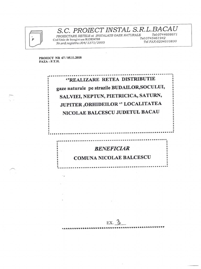 Proiect Tehnic Piese Scrise Si Piese Desenate | PDF