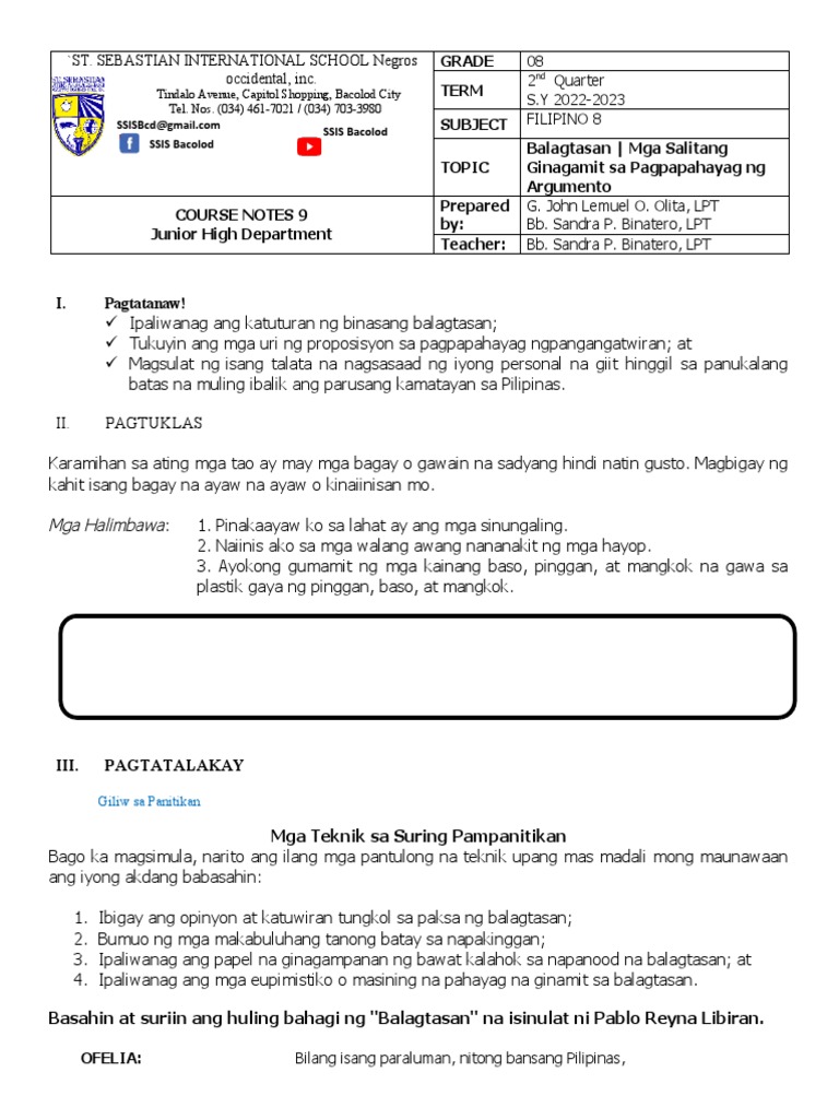 Filipino 8 - Module 9-13 | PDF