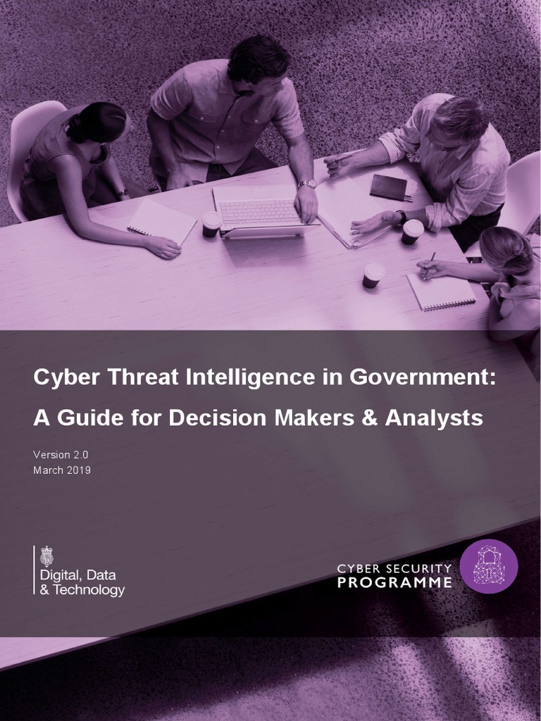 Cyber Threat Intelligence A Guide For Decision Makers and Analysts v2.0 | PDF | Computers