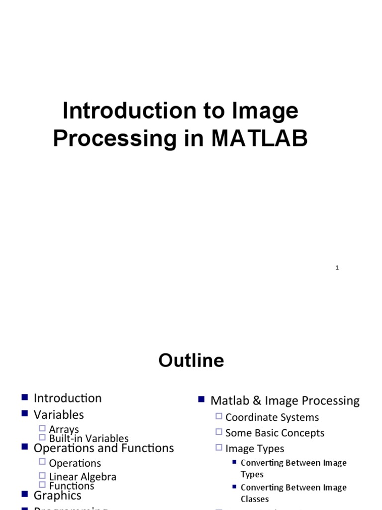 DIP Lab Intro | PDF | Matrix (Mathematics) | Matlab DIP Lab Intro | PDF | Matrix (Mathematics) | Matlab
