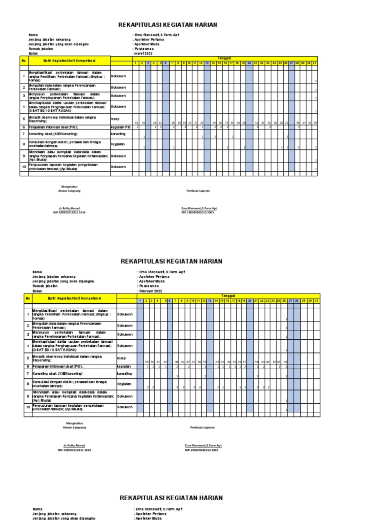 Logbook Harian - Revisi | PDF