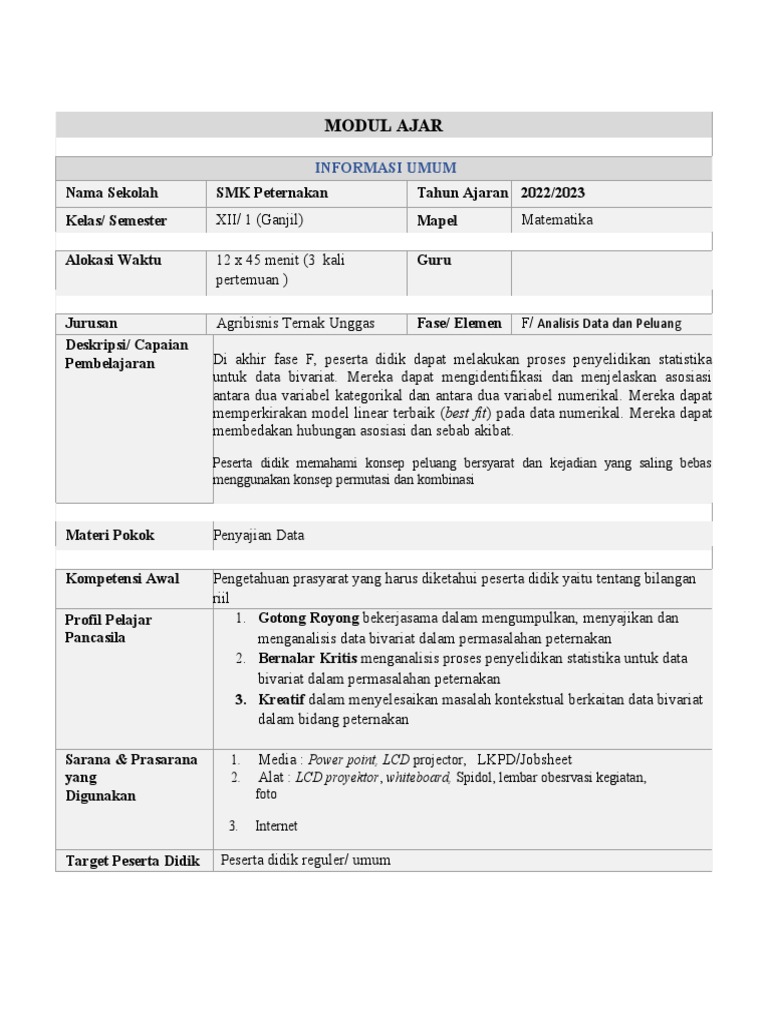 Modul Ajar | PDF