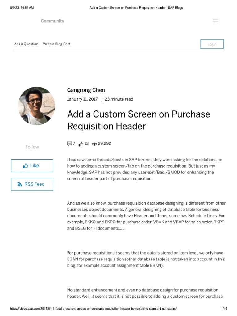 Add Custom Tab in PR | PDF