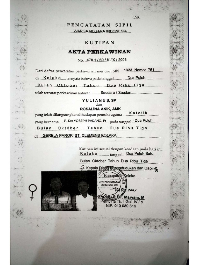 Akta Nikah | PDF